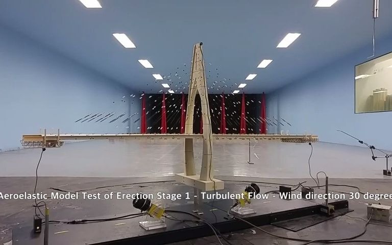 某工程斜拉桥施工阶段风洞试验