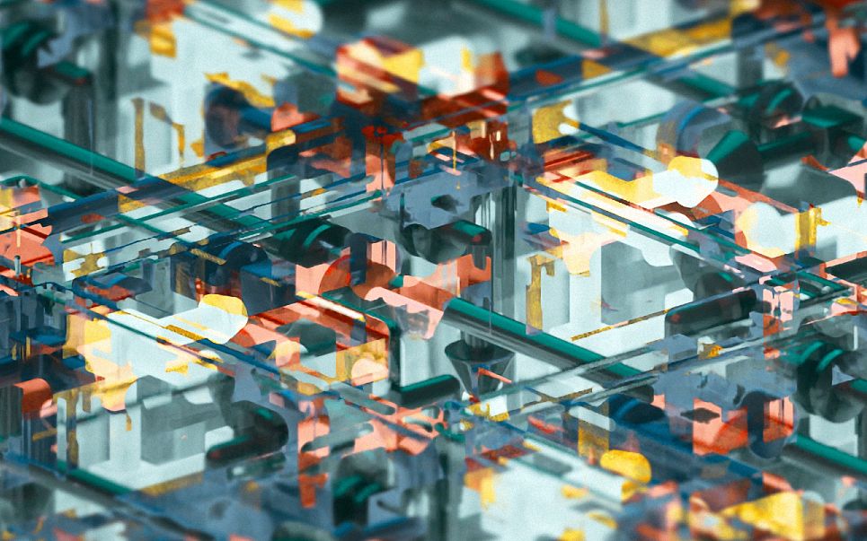 【过程】C4D+Python+Octane二进制乘法器电路构成动画