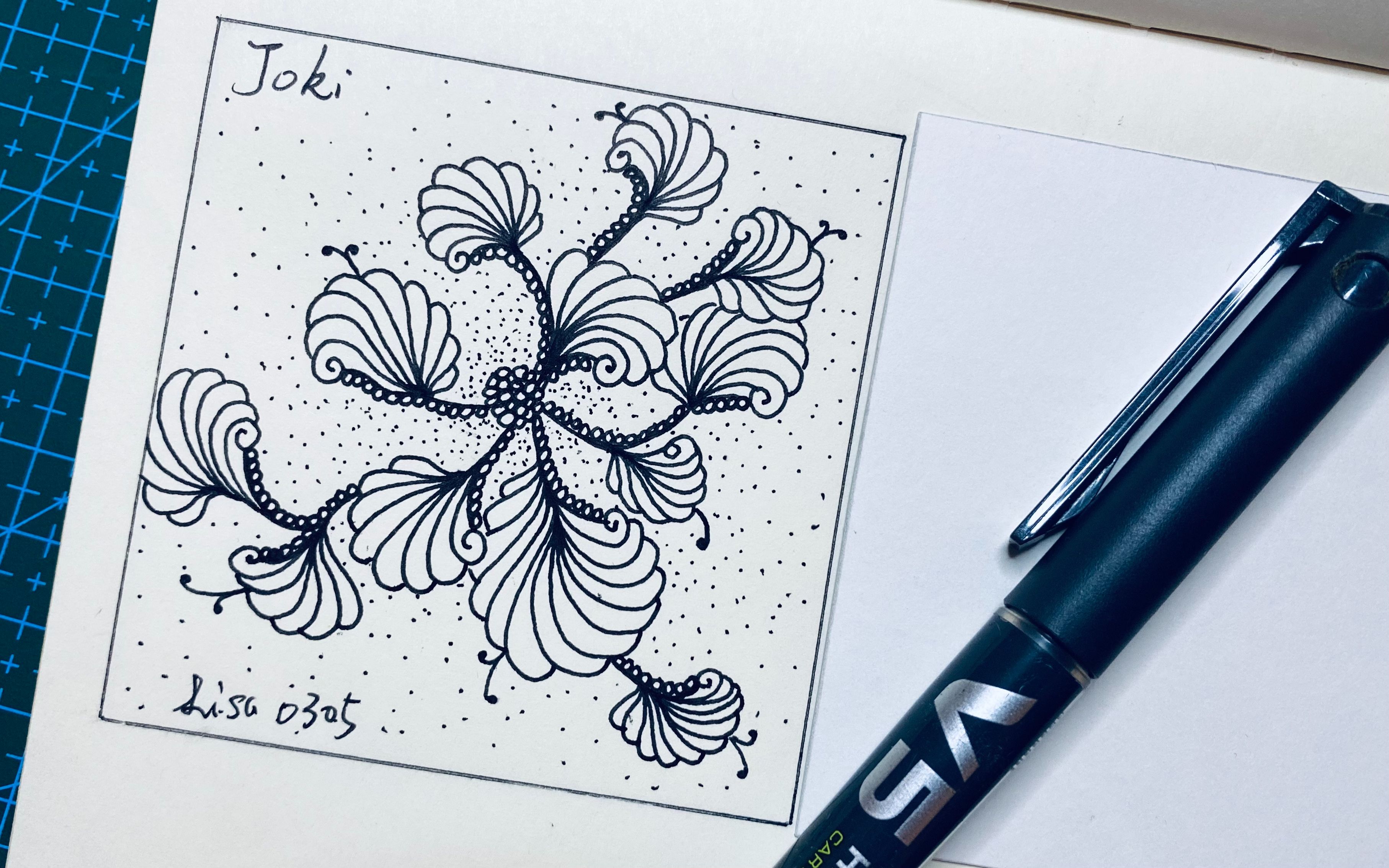 「禅绕画」画法讲解|没有美术基础,也可以画出漂亮的禅绕画,一幅禅绕...