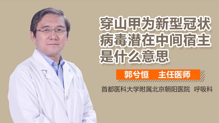 穿山甲为新型冠状病毒潜在中间宿主是什么意思#共同战疫#