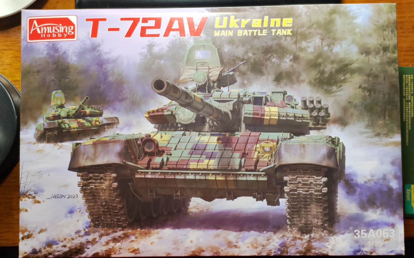【模型测评】AH 1/35 乌克兰陆军T-72AV主战坦克模型
