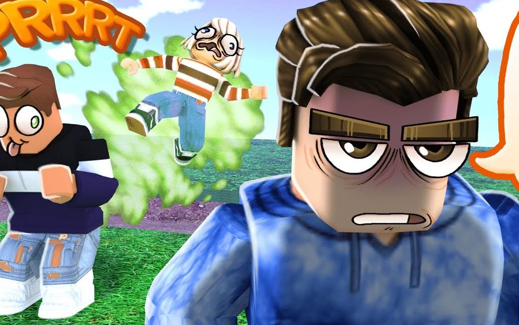 Roblox放屁模拟器 吃得越多威力越大,连地面都震动了!