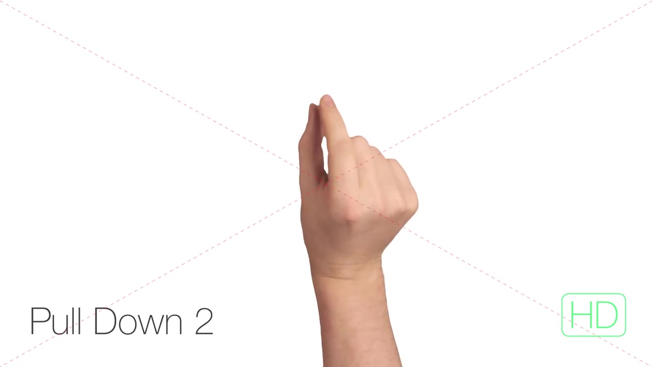 时尚的4K触摸手势AE模板