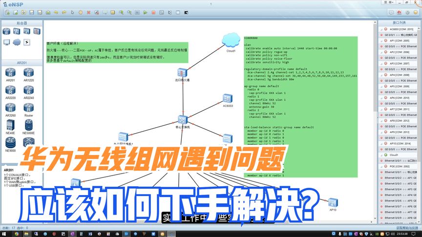 【案例系列1】华为AC6003+AP4050DN 无线上网慢、漫游效果差