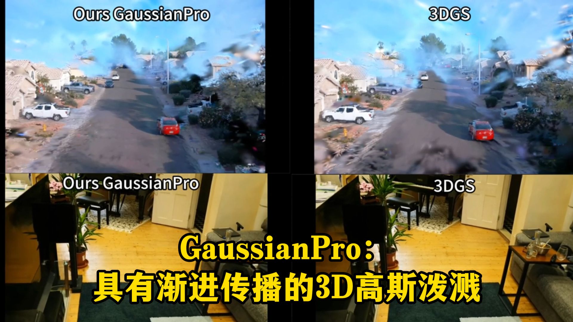 GaussianPro:具有渐进传播的3D高斯泼溅,该方法在Waymo数据集上...