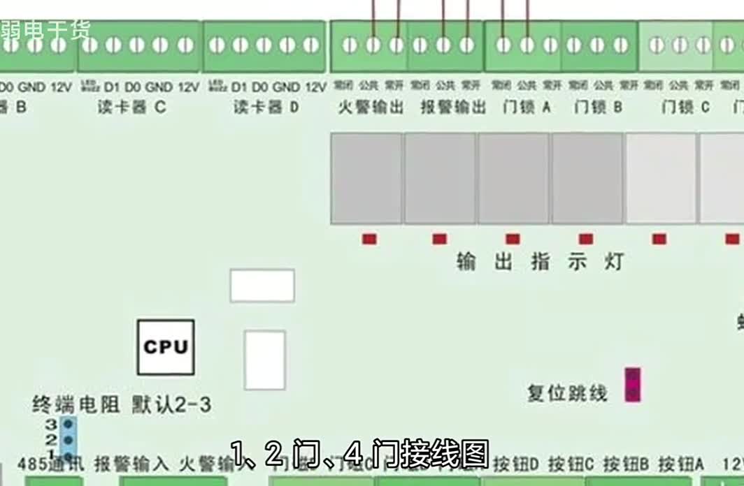 门禁控制系统接线原理,如何安装布线
