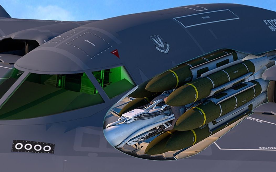 B-2轰炸机炸弹仓3D模拟演示