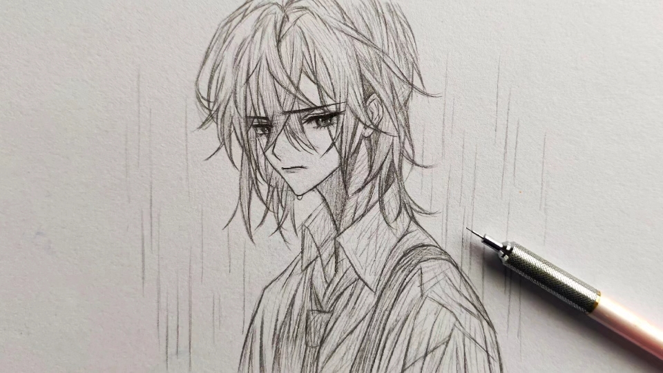 动漫人物这样画,太简单了吧不是一看就会吗!快来和我一起画