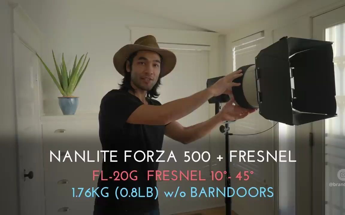 【Brandon Li】 (打光教程)可移动的太阳光源 - Nanlite Forza 500 LED
