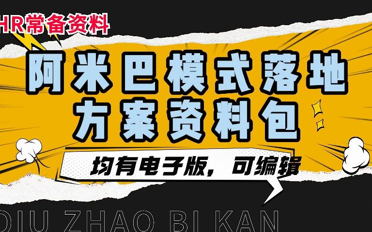 资料汇总,阿米巴模式落地方案资料包