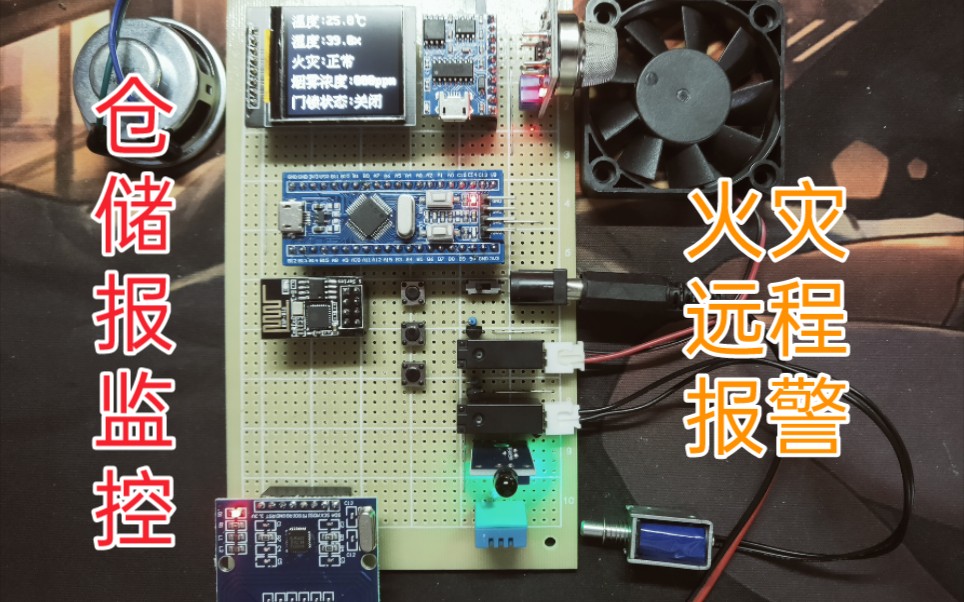 基于单片机物联网的智能仓储报警管理系统