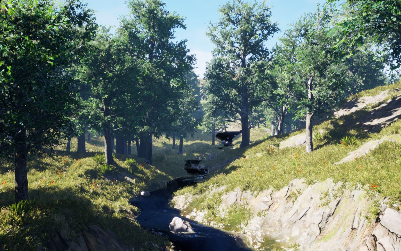 Houdini 程序化河流 UE4粗版测试