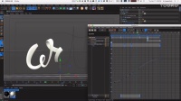 C4D 弹性路径文字笔画偏移动画教程