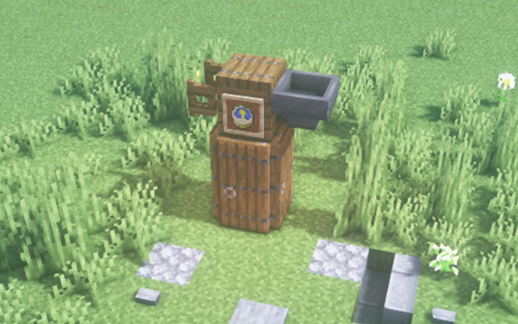 【小苦】住在灭火器里 针不戳 | 我的世界mc建筑教程