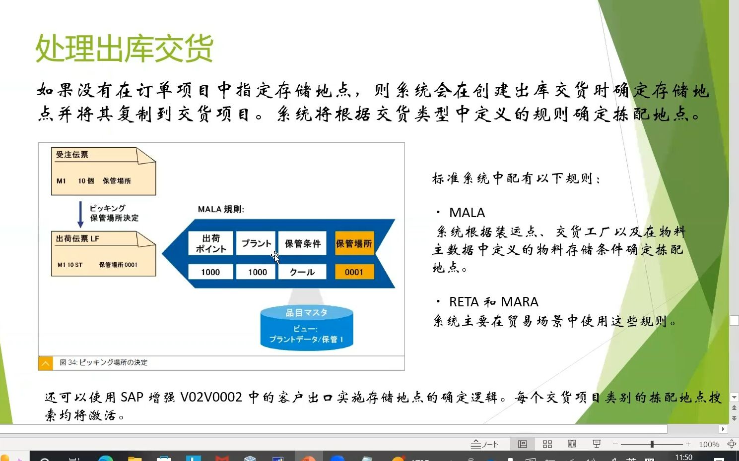 SAP SD顾问课程节选——处理出库交货