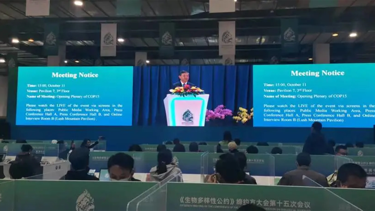 《生物多样性公约》第十五次缔约方大会第二阶段高级别会议闭幕