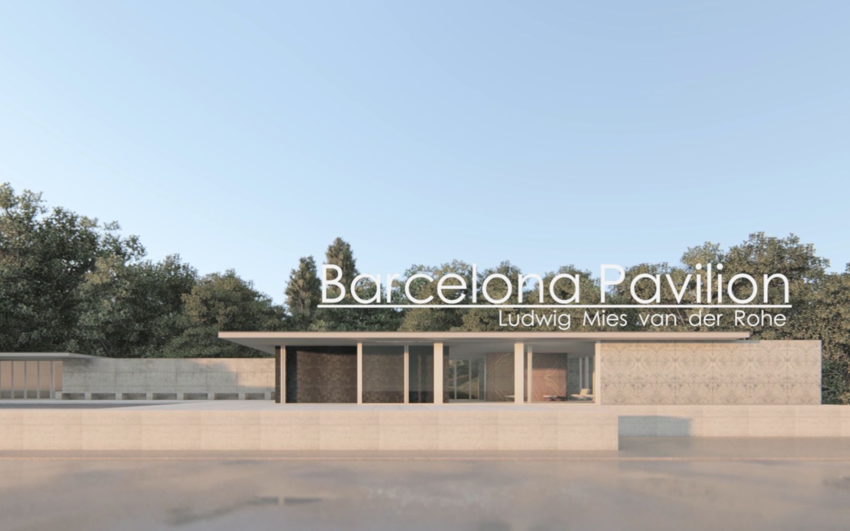 Lumion 8.0 建筑表现 —— 巴塞罗那德国馆Barcelona Pavilion