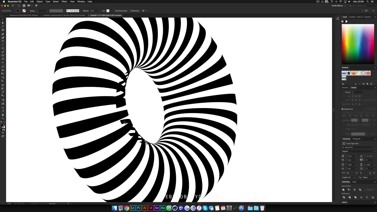 AI 制作3D logo