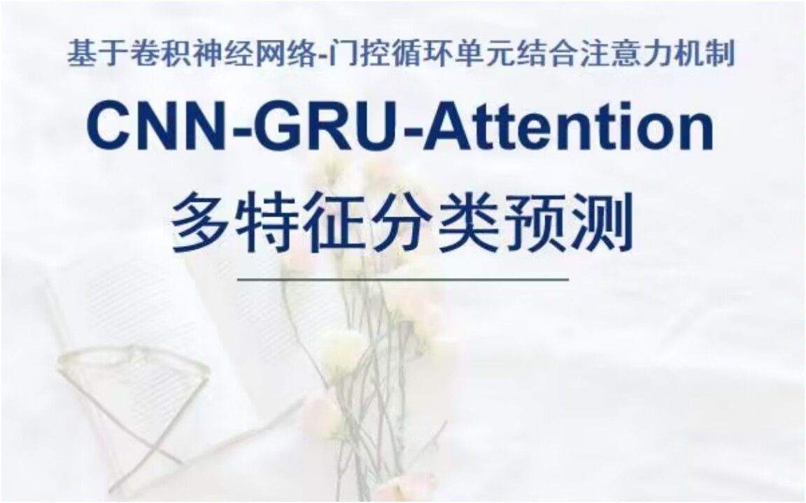 基于卷积神经网络-门控循环单元结合注意力机制(CNN-GRU-Attention)...