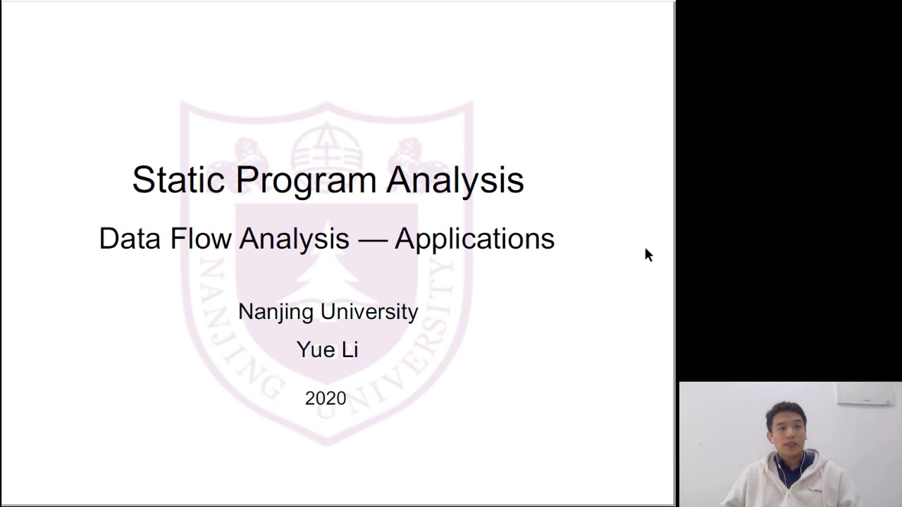 南京大学《软件分析》课程03(Data Flow Analysis I)