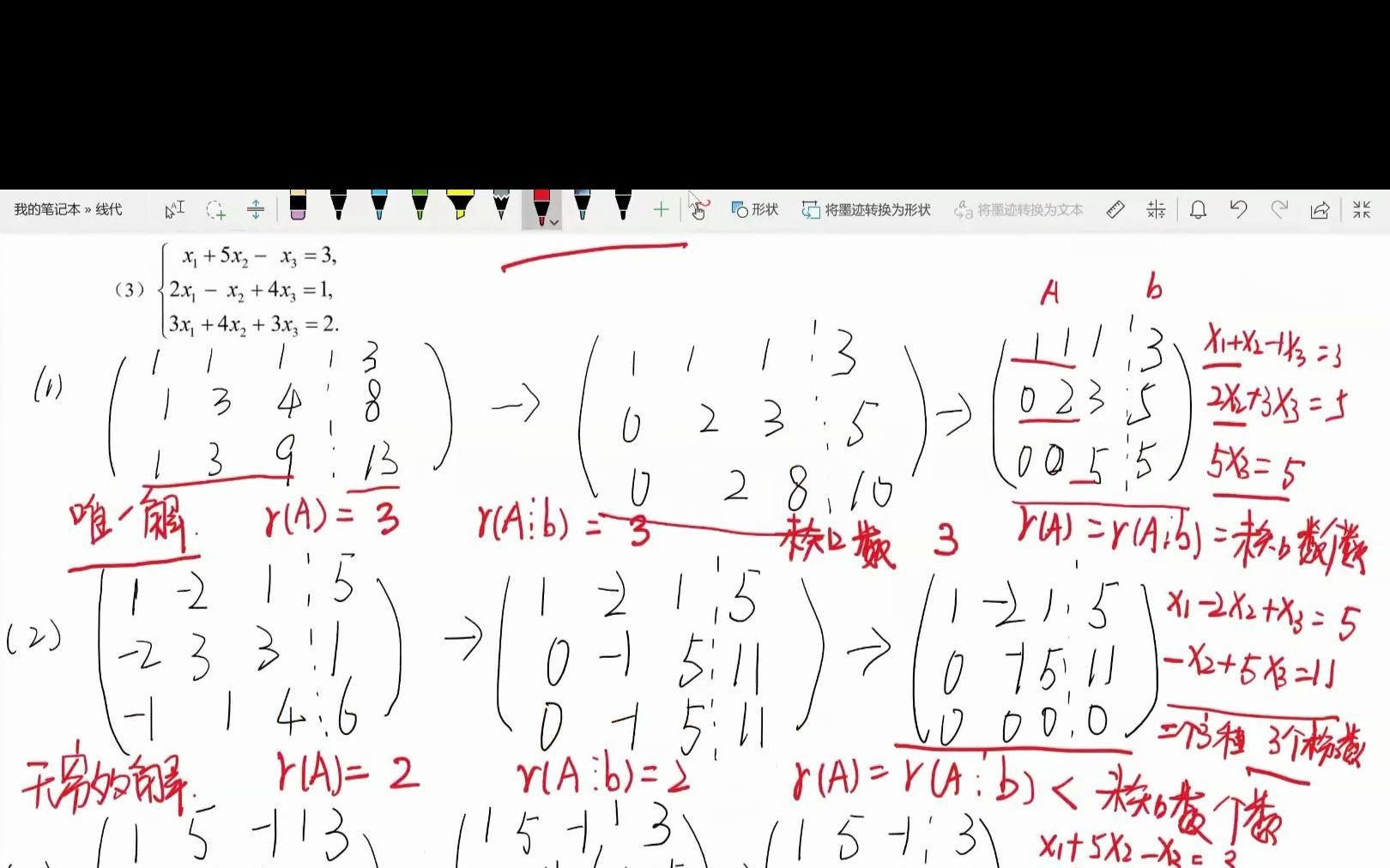 线代基础52(可考满分的科目)--非齐次线性方程组解的判定