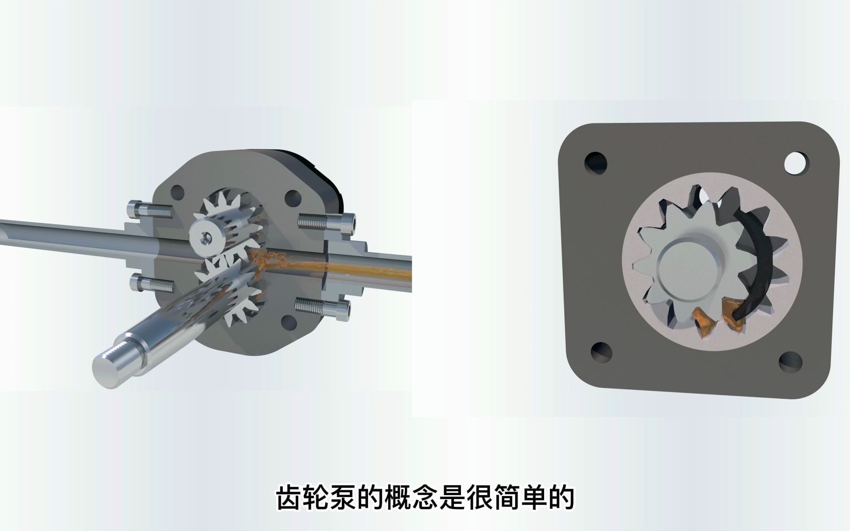 内啮合齿轮泵是如何工作的?第二集