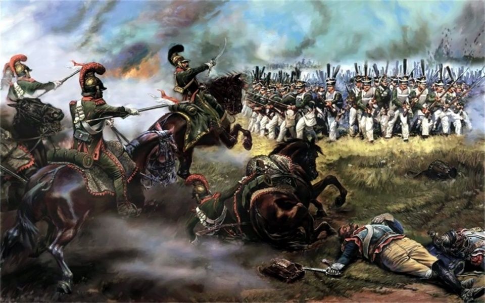 龙骑兵与列兵的冲锋及半回旋演示—哥萨克2欧洲战争的新制式mod(...