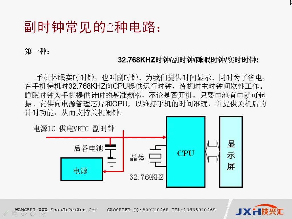 时钟电路的工作原理-在线学手机维修