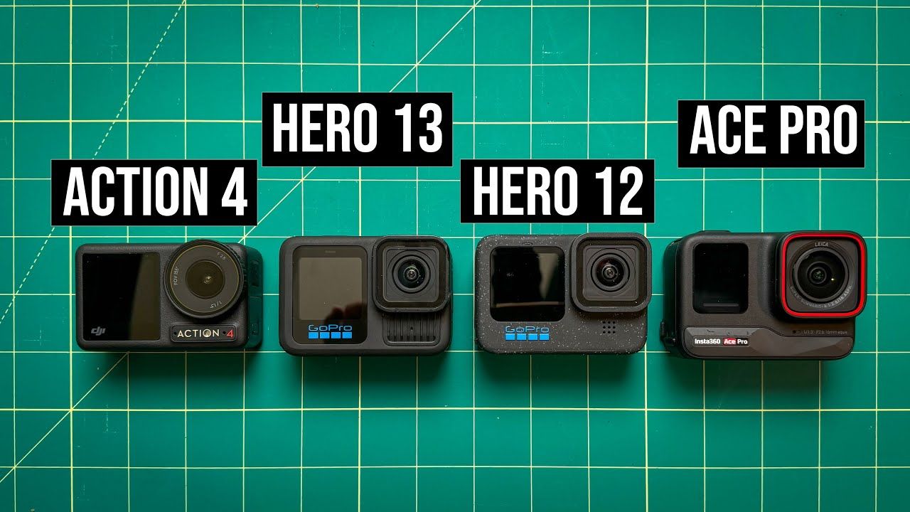 ...13 vs Hero 12 vs DJI Action 4 vs Insta360 Ace Pro【Gemini Connect】