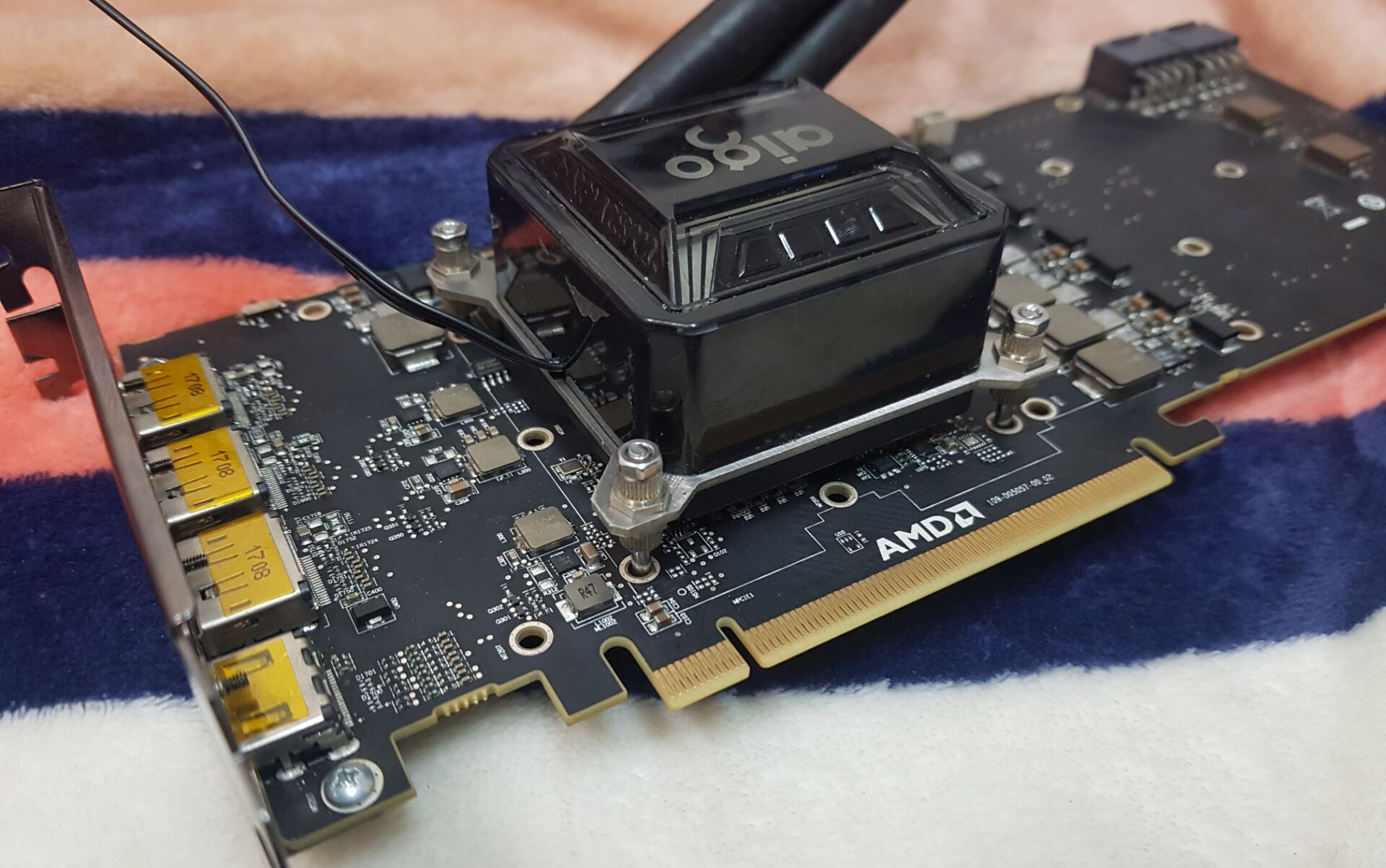 ...56无中框显卡或短板卡改一体式水冷方案视频教程通用华硕 迪兰恶魔...