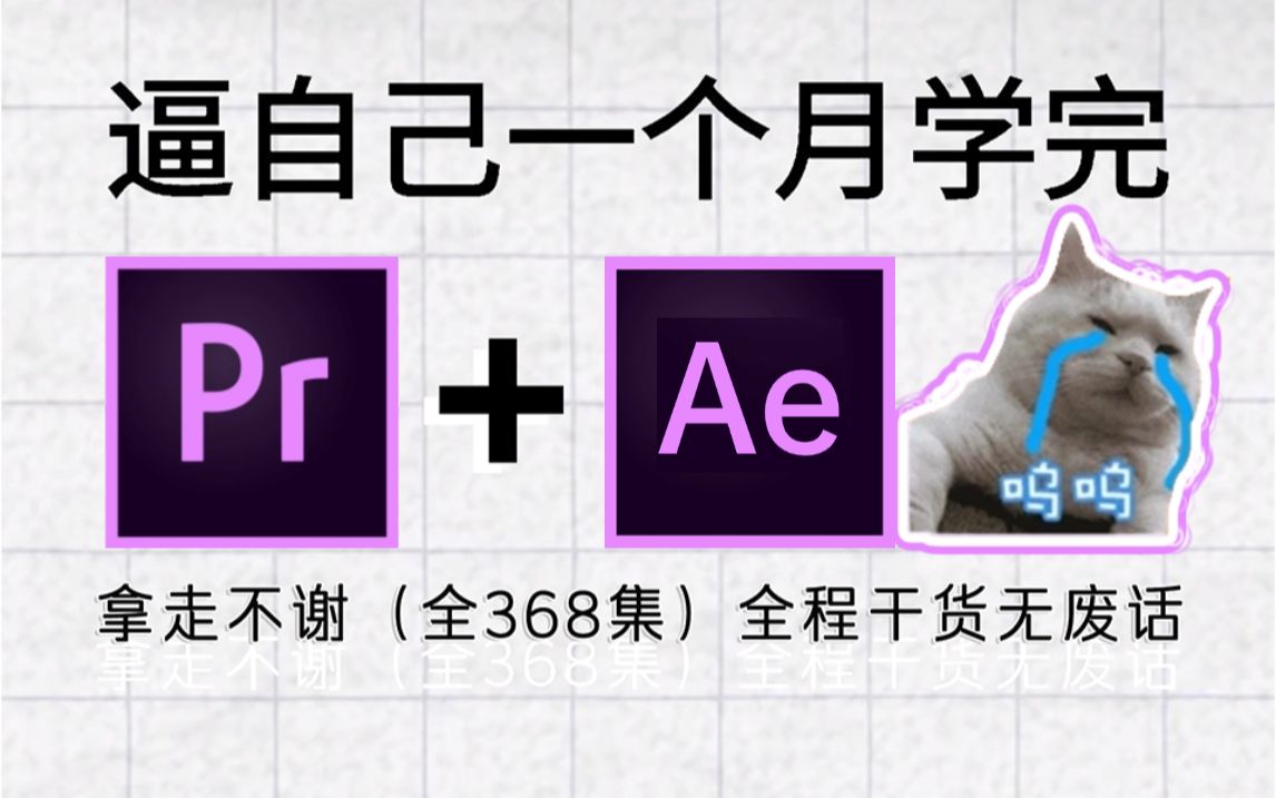 【PR教程+AE教程】2025年再也不用盲目自学了,专门为小白量身录制...