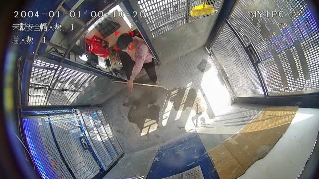 工地施工升降机货梯人数超员识别AI鱼眼摄像头