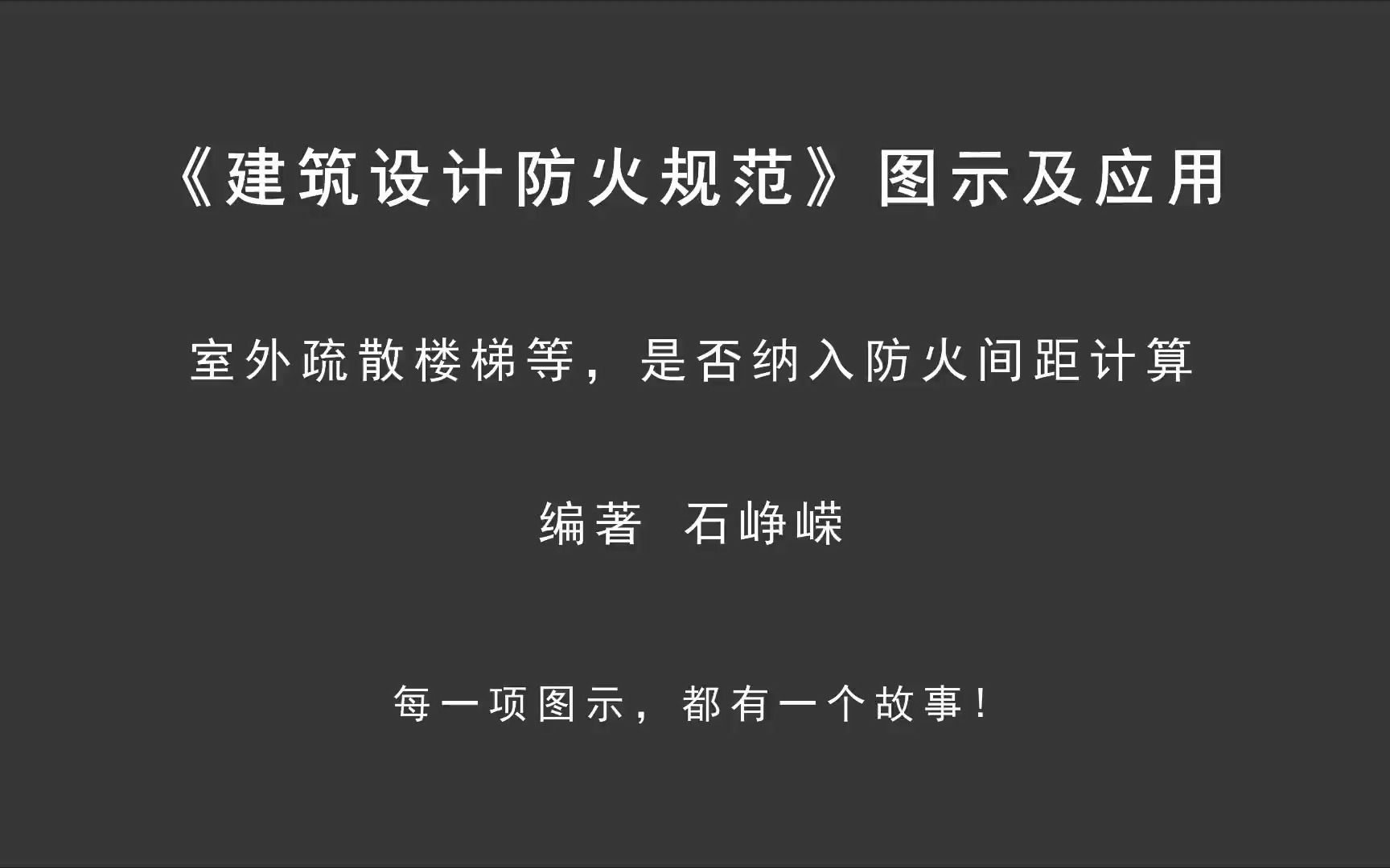 解读附录B:室外疏散楼梯等,是否纳入防火间距计算!《建筑设计防火...