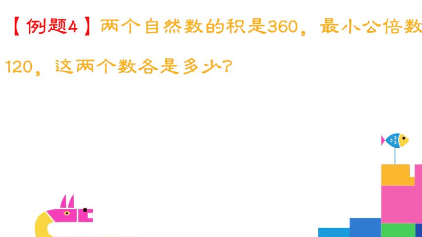如果只告诉两个数,积与最小公倍数,你知道怎么求这两个数吗?