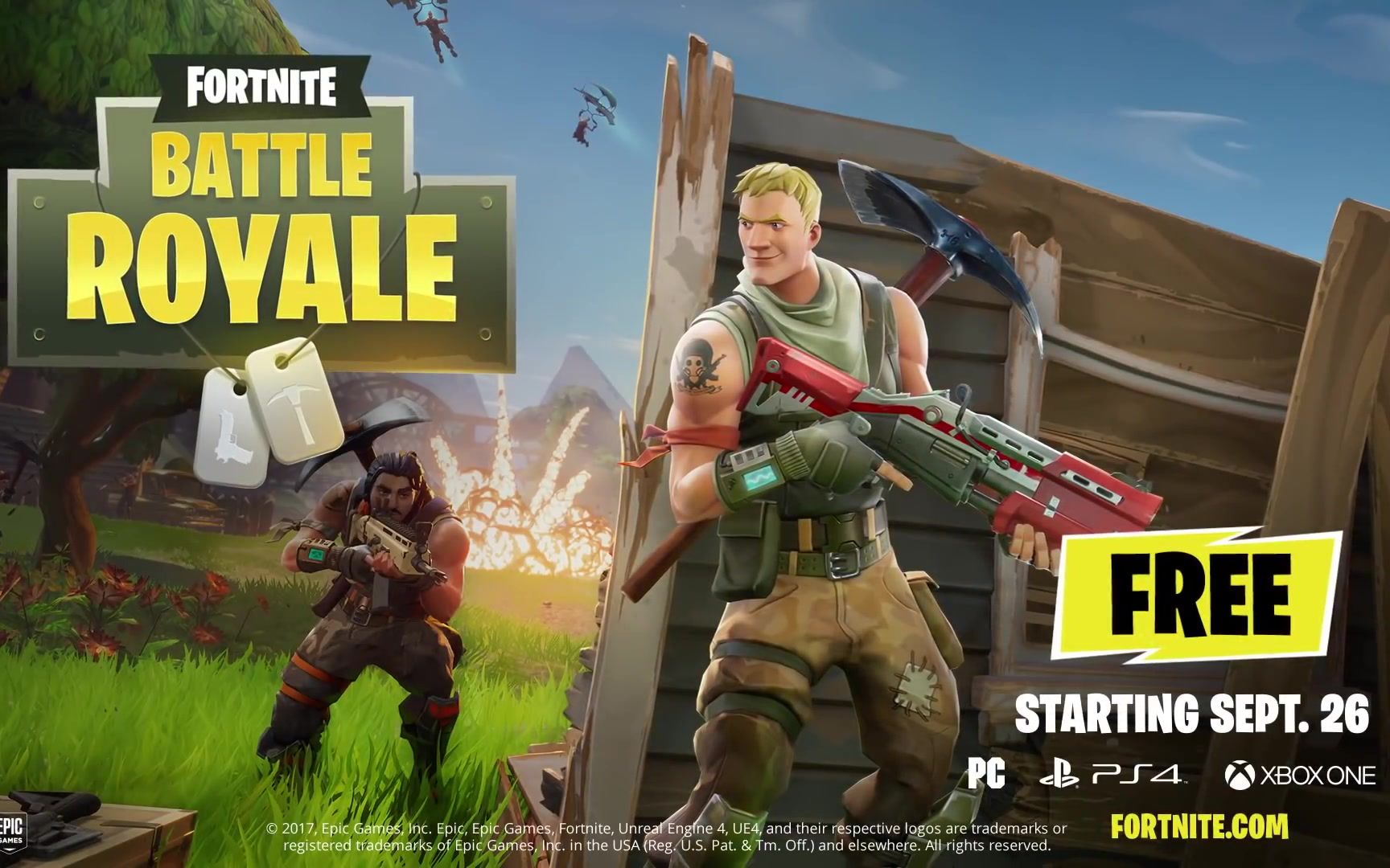 【堡垒之夜】Fortnite Battle Royale - Gameplay Trailer (Play Free Now!)