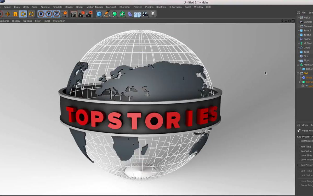 C4D高级案例教程:三维新闻片头高级动画制作