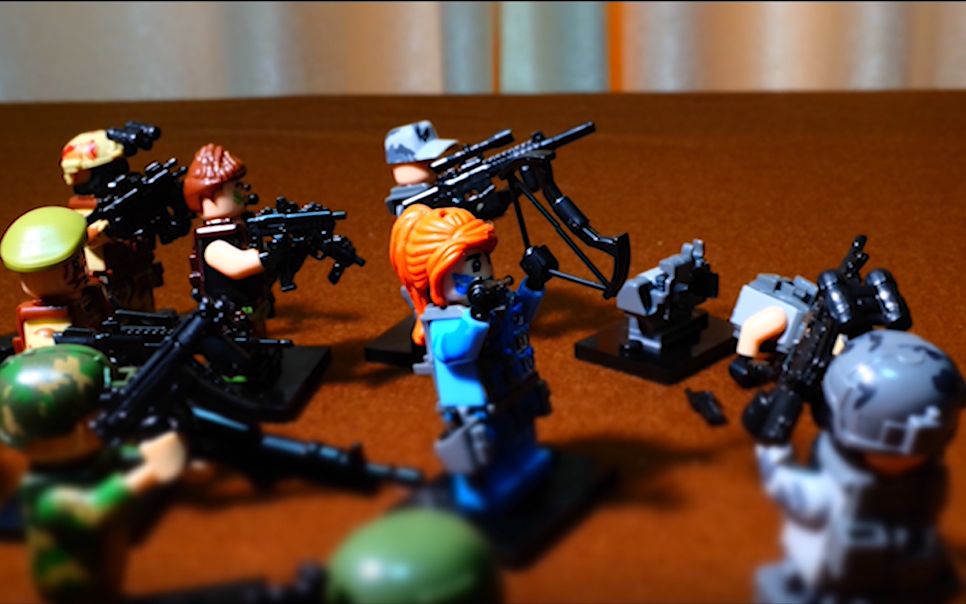 【自制定格动画】玩具回收 乐高 积木 枪战