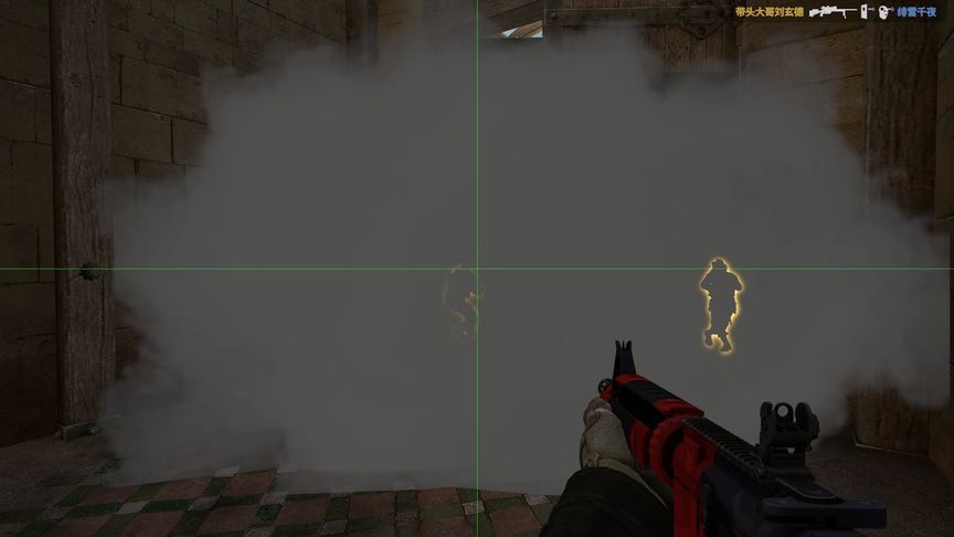 这老蹲逼吓我一跳XD(我这全屏准星太骚了) #csgo #反恐精英
