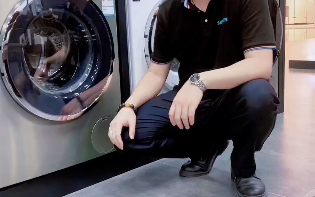 140_西门子洗衣机排污口怎么使用