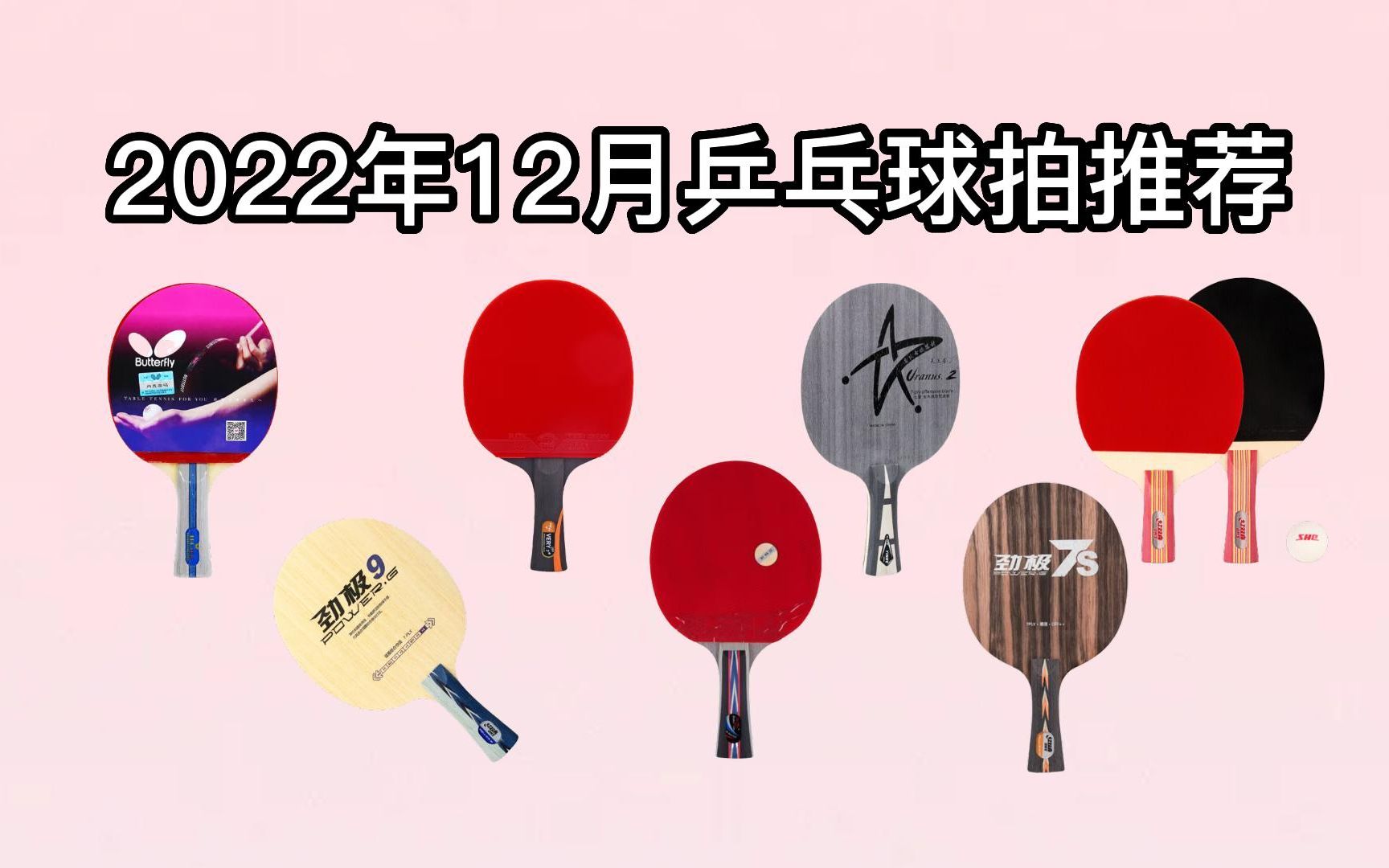 2022乒乓球拍推荐「乒乓球拍怎么选」新手入门乒乓球拍 | DIY/成品拍...