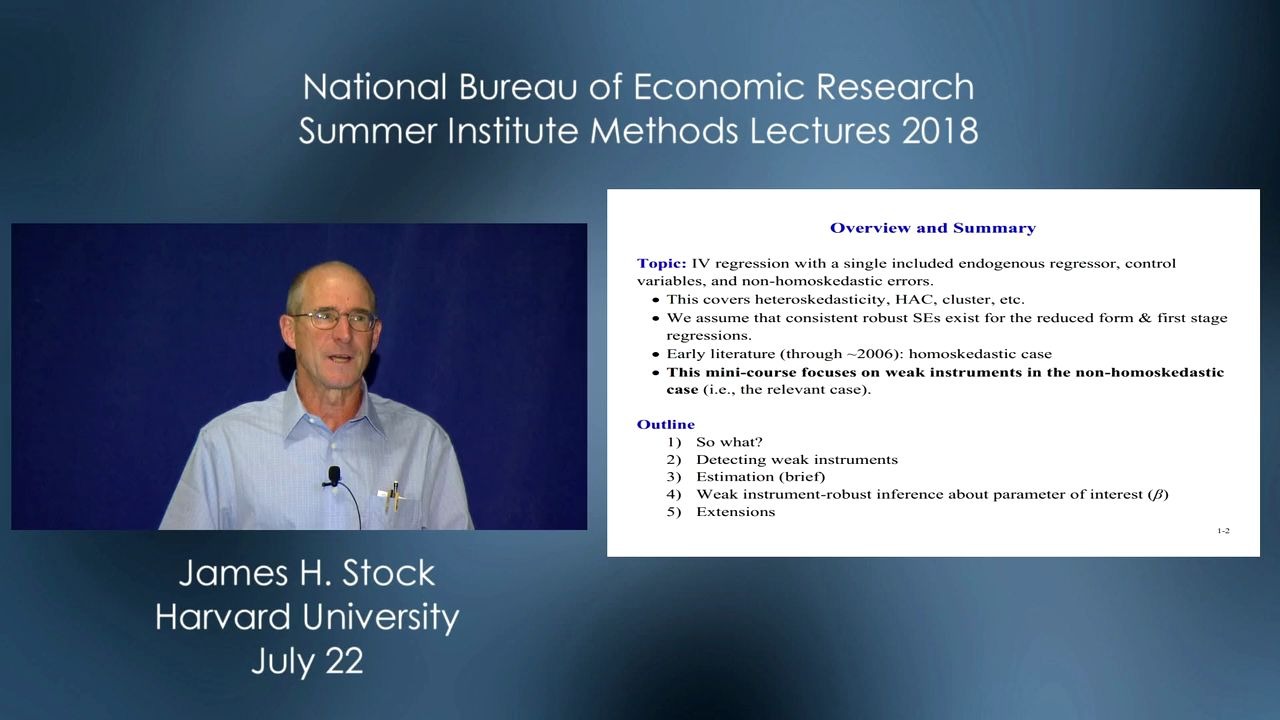 NBER Summer Institute 2018 美国国家经济研究局 暑期培训 | 计量经济...