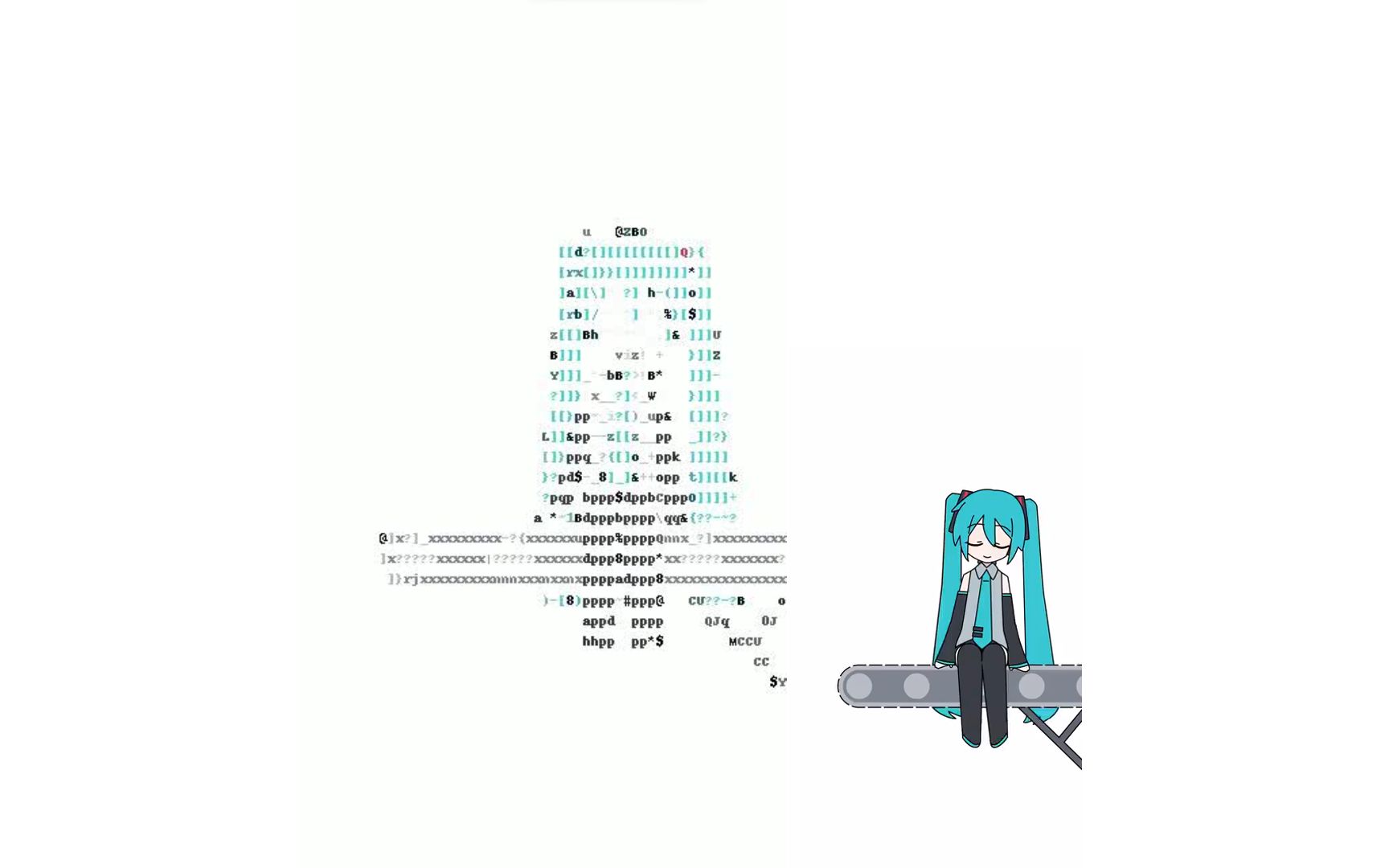 miku miku oo ee oo字符画版