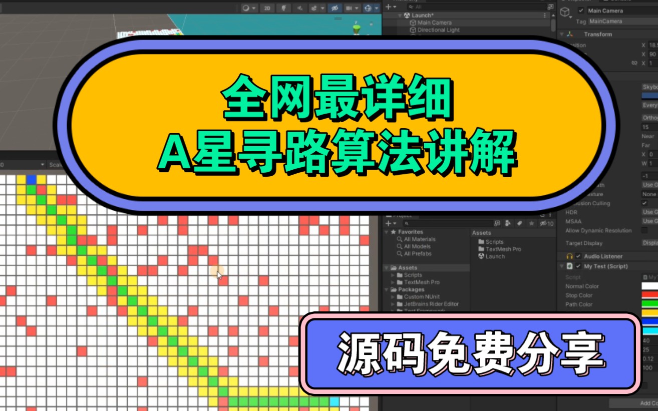 零基础也能学会,全网最详细A星(AStar)寻路算法讲解丨第一期:基础...