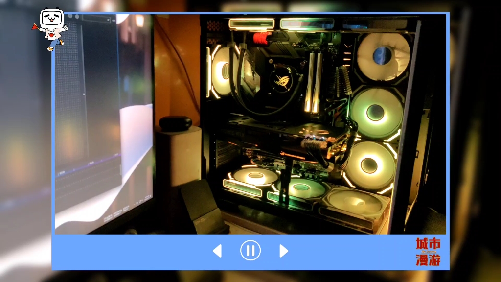华硕GT弹药库502+影驰积木风扇+华硕宏音乐RGB灯效 新人报道