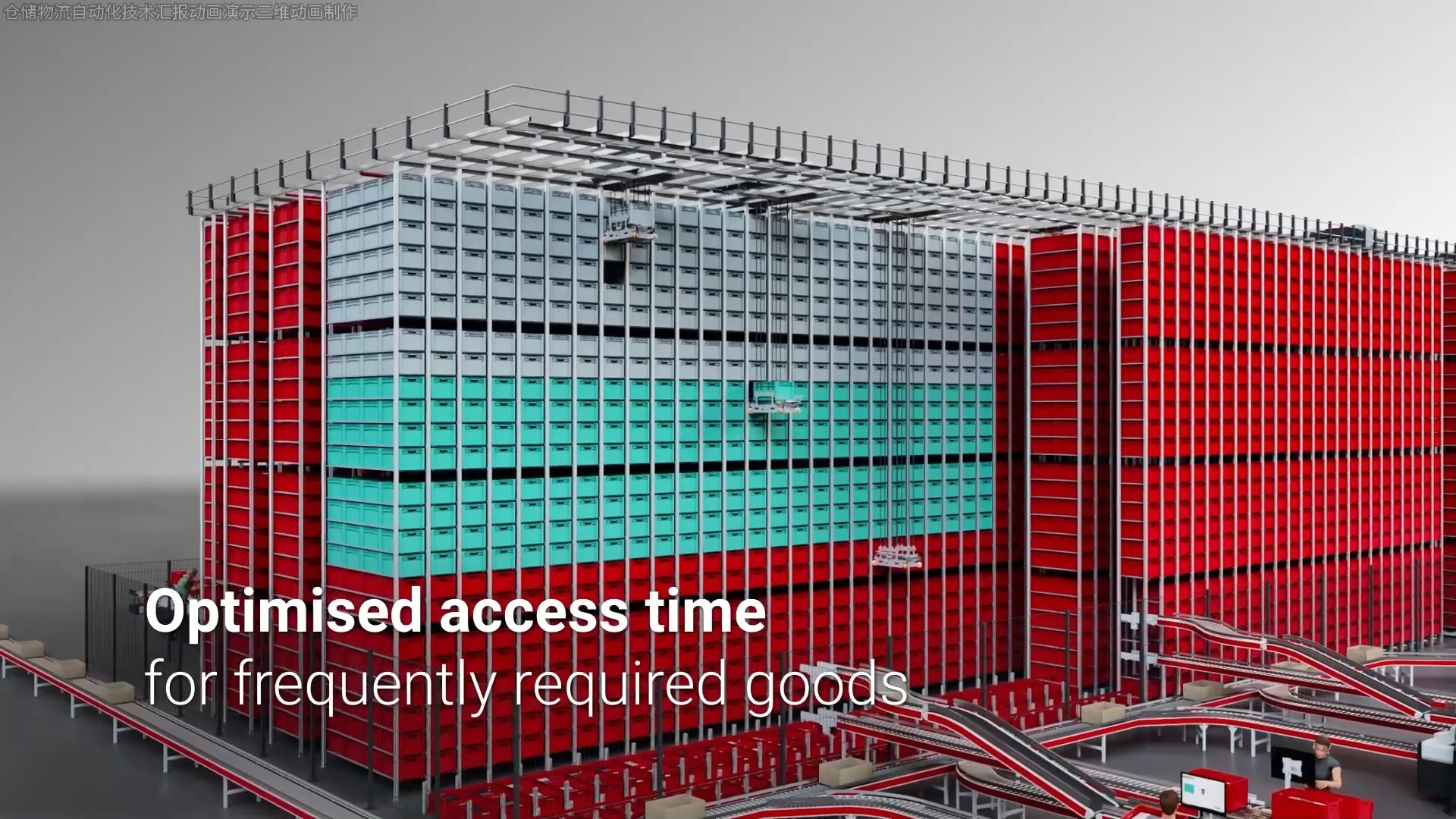仓储物流自动化技术汇报动画演示三维动画制作