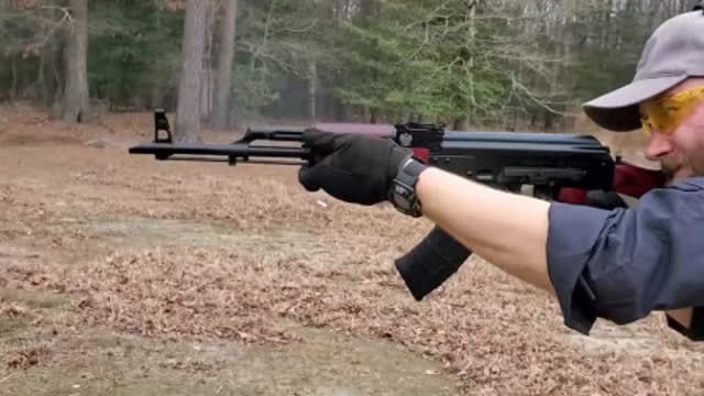 AKM突击步枪,靶场射击测试,好枪既简单又抗造