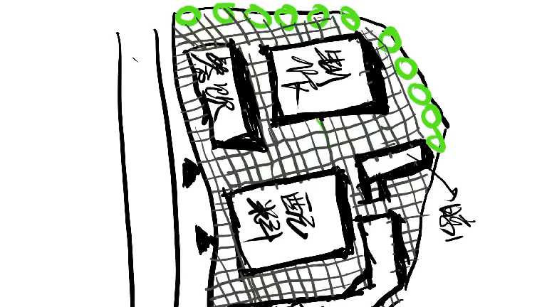 腊肉厂房设计|第二集-手绘总图规划设计草图