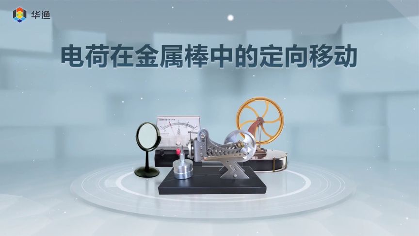 高中物理演示实验:电荷在金属棒中的定向移动