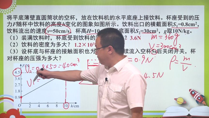 2019福建中考物理第33题:压力、压强的计算