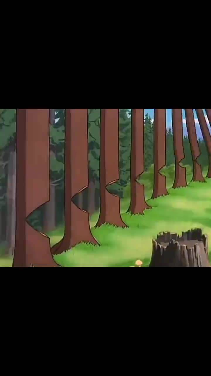 80年前的动画,熊大是这样砍树的,你看过吗?